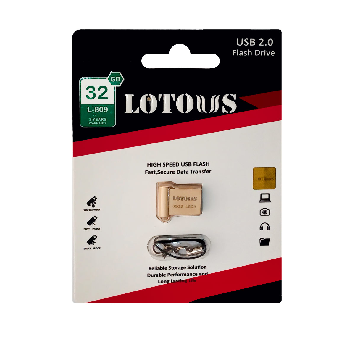 فلش مموری لوتوس مدل L809 ظرفیت 32گیگابایت – فروشگاه اینترنتی آلمادو