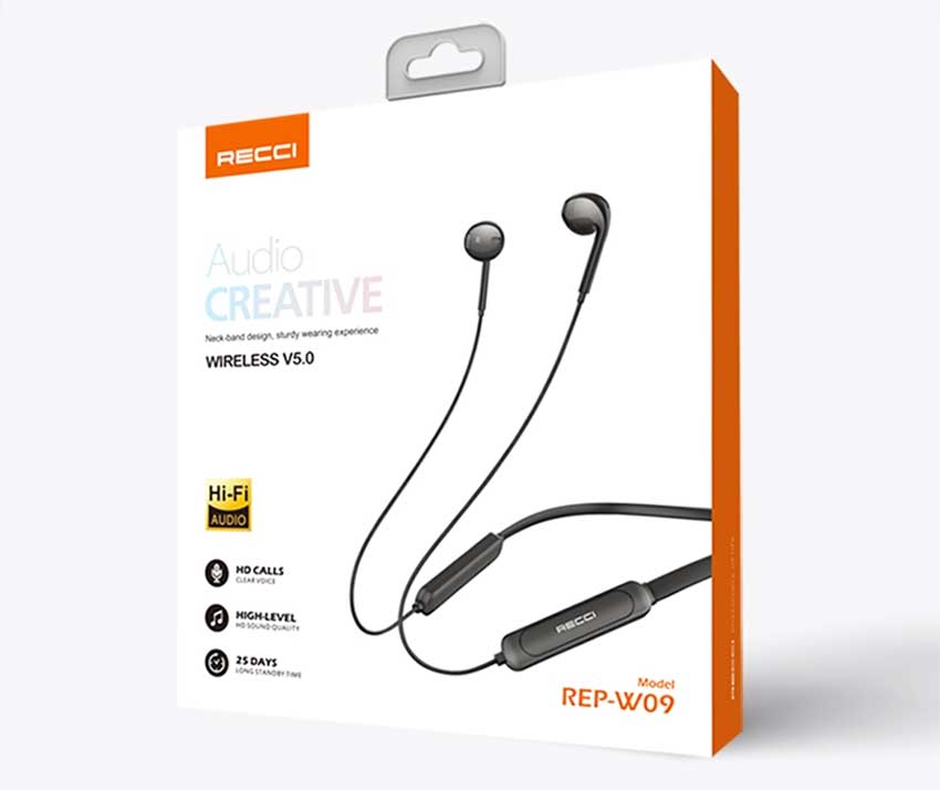 هدست و هندزفری بلوتوثی REP-W09 رسی (Recci REP-W09 Wireless( Neckband Earphone – فروشگاه اینترنتی ...